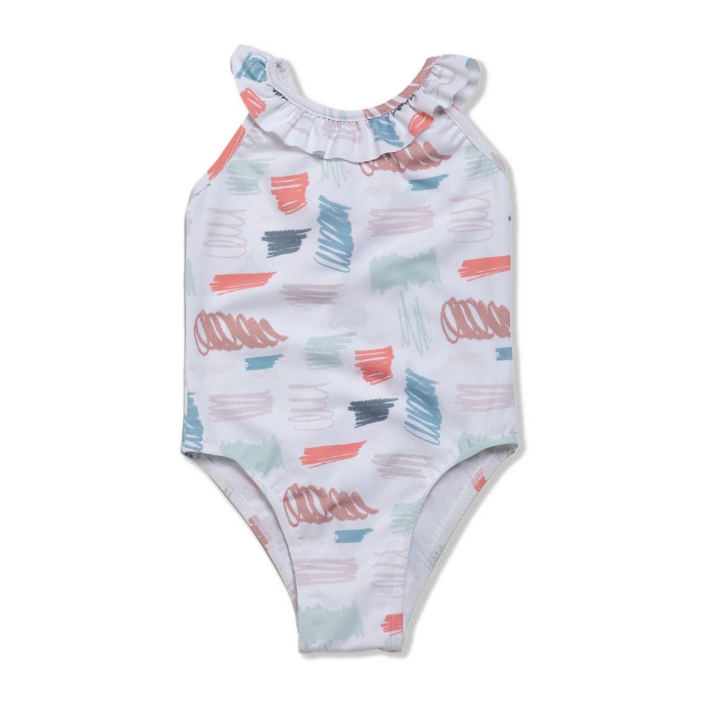 Scribble Girl Swimsuit - Natural / Scribble – This & That Stores